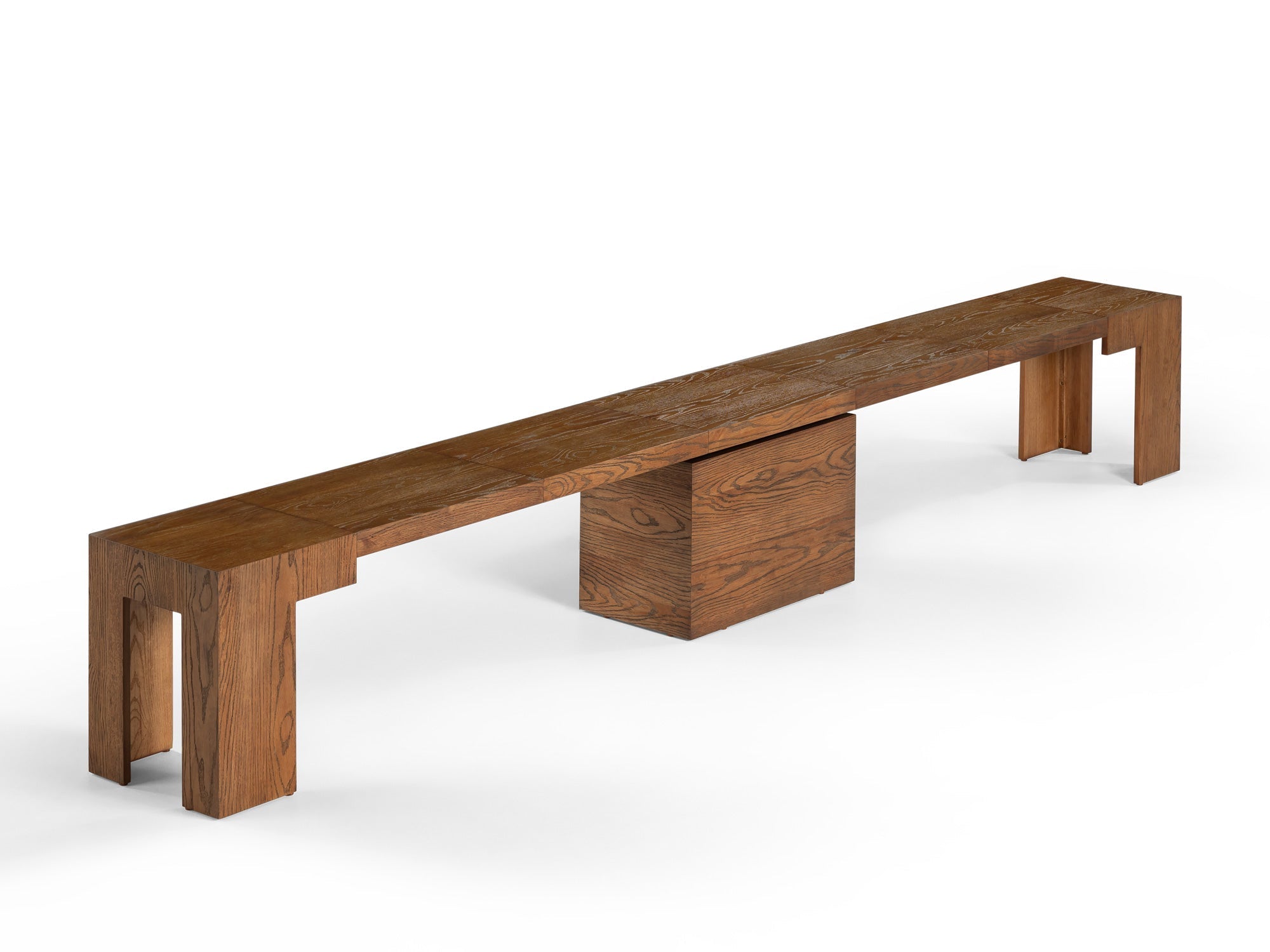 Extendable Dining Bench Transformer Table
